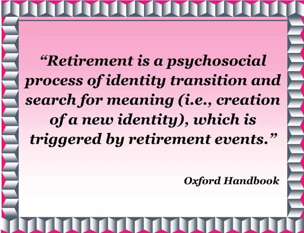 Dealing with Loss of Identity After Retirement